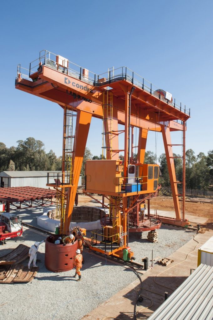 Ultra-high-lift Kibble Hoist The Key To New Pre-sink Portal Crane ...